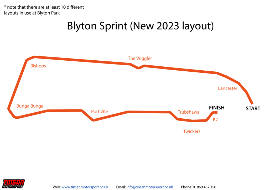 Blyton Park Sprint course guide - Tinsan Motorsport